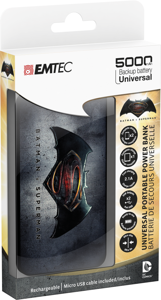 Tech Review: Batman V. Superman - EMTEC Power Battery and USB Flash ...